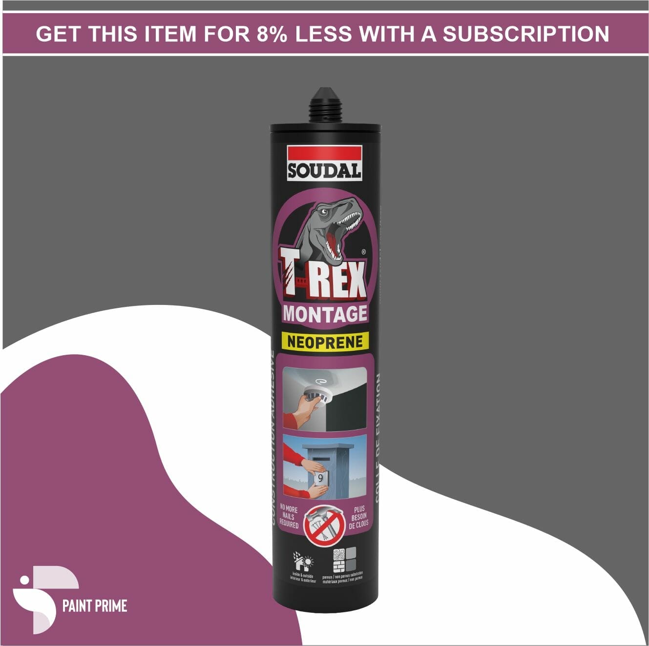 SOUDAL TREX MONTAGE NEOPRENE | Paint Prime